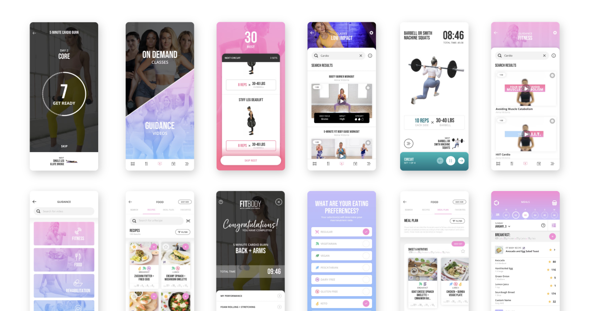 Fit Body - All in one fitness app | Case Study | Building Digital ...